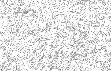 Premium Vector Seamless Topographic Pattern Vector