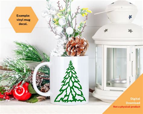 Snow Covered Christmas Tree SVG File Svg Png Eps Dxf And Files Cute Christmas Theme