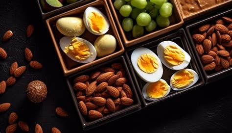 Premium Ai Image A Bowl Of Gourmet Healthy Snack With Almond Hazelnut And Pecan Generated By