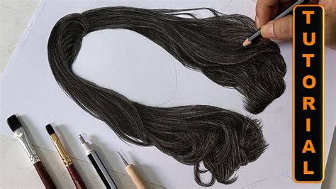 How To Draw Hair For Beginners Hyper Realistic Hair Using Charcoal