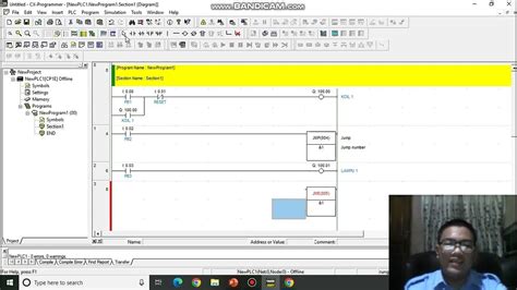 INSTRUKSI JUMP PLC OMRON (CX-PROGRAMMER) - YouTube