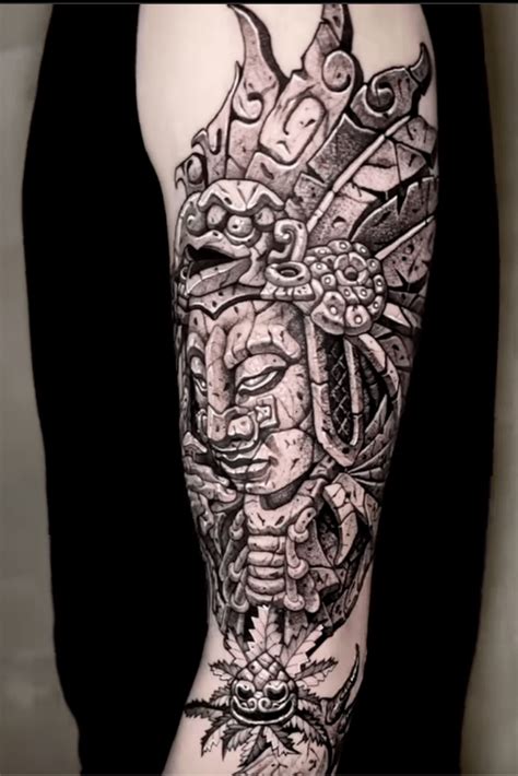 40 Amazing Aztec Mythology Tattoos To Offer Your Heart To