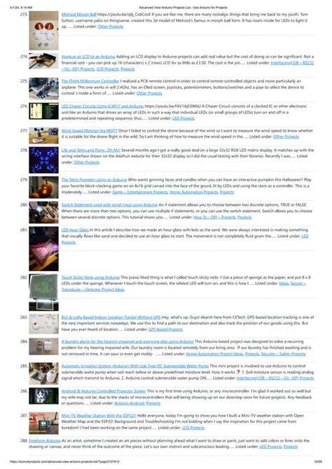 Advanced View Arduino Projects List Use Arduino For Projects 2pdf