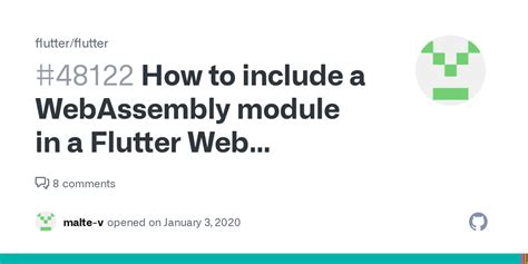 How To Include A Webassembly Module In A Flutter Web Application