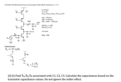consider the following circuit you may ignore body