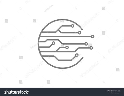 Circuit Board Electronic Electrical Line On Stock Vector Royalty Free Shutterstock