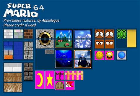 Super Mario 64 Pre Release Textures By Greenhat64 On Deviantart