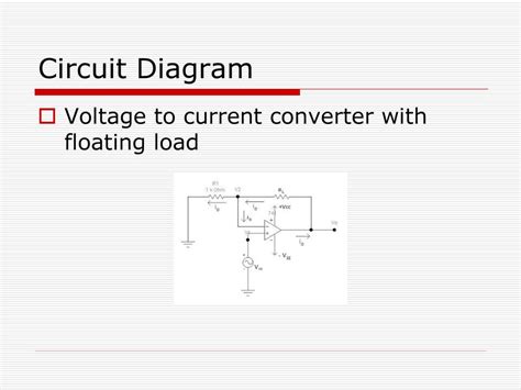 I To V Converter Using Op Amp Circuit Diagram