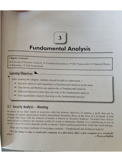 Fundamental Analysis Stock Market Pdf