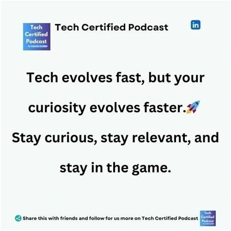 Tech Certified Podcast On Linkedin Techtrends Careeradvice Technewbies Cloudcomputing Ai