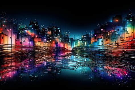 colorful tech streams desktop background image beautiful desktop