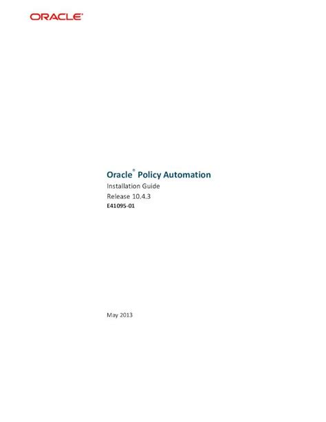 PDF Oracle Policy Automation Oracle Policy Automation Comprises The Following Components