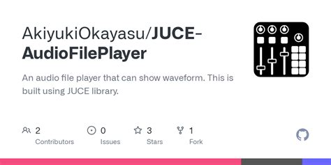 GitHub AkiyukiOkayasu JUCE AudioFilePlayer An Audio File Player That Can Show Waveform This