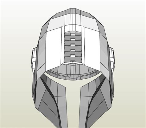 Mando Helmet Pepakura Pdf And Pdo Templates For Foam Cosplay Star Wars