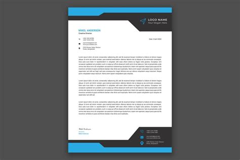 Premium Psd Corporate Letterhead Template