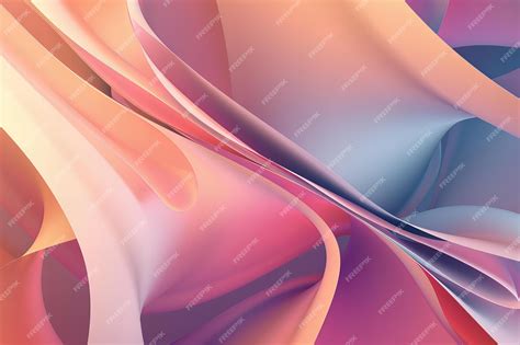 Premium Photo 3d Abstract Background With Soft Gradient Colors