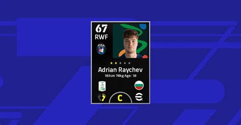 Estatisticas De Adrian Raychev En Efootball
