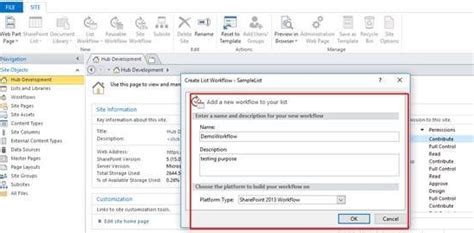 Create SharePoint List Workflow Using Designer