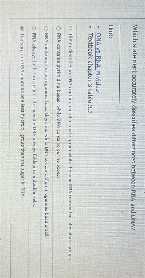 Solved Which Statement Accurately Describes Differences Chegg