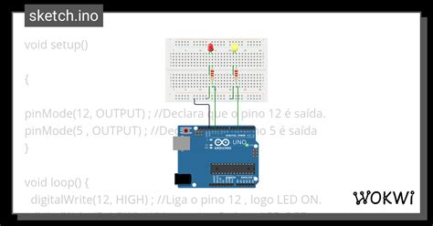 Primeiro Projeto Wokwi Esp32 Stm32 Arduino Simulator