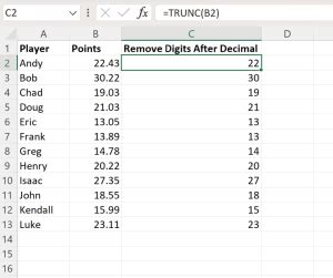How To Remove Digits After Decimal In Excel Methods