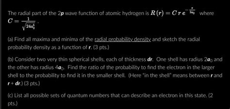 The Radial Part Of The 2p Wave Function Of Atomic