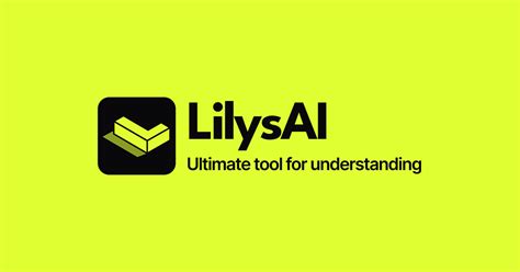 영상 음성 Pdf 웹사이트 모든 것을 요약 Lilys Ai