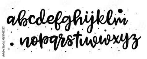 Calligraphic Vector Script Font Handwritten Brush Style Modern Calligraphy Cursive Typeface