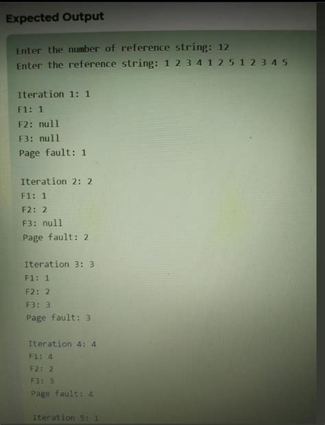 Solved Page Replacement Algorithm FIFO Design A Chegg