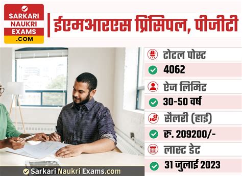Emrs Principal Pgt Recruitment 2023 4062 Posts Online Form