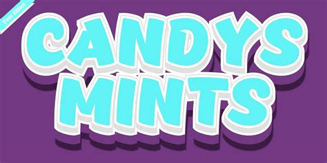 Premium Vector Candy Text Effect