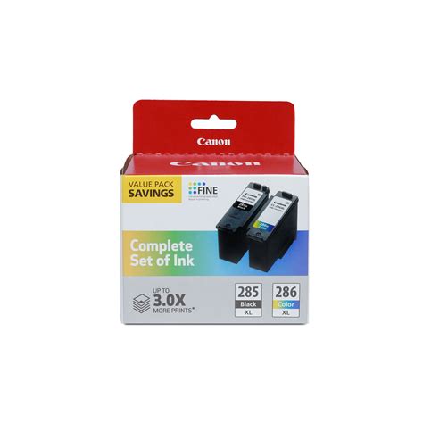 Canon PG-285XL / CL-286XL 2-Pack High Yield Ink Cartridges Black/Tri ...