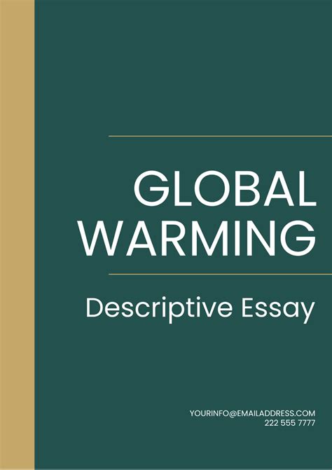 Free Global Warming Templates To Edit Online