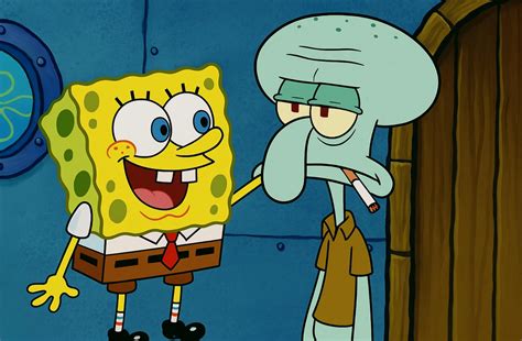 Spongebob And Squidward Soft Diffusion Picture