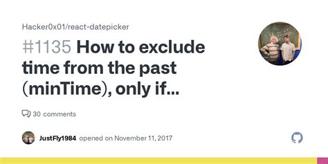 How To Exclude Time From The Past Mintime Only If Selected Date Is