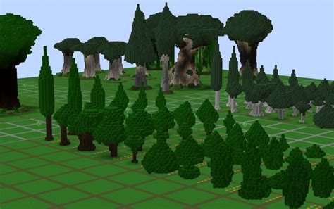 Minecraft Schematics Trees Minecraft Tree Template