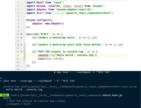 Jest Consolelog Does Not Output When Running Tests