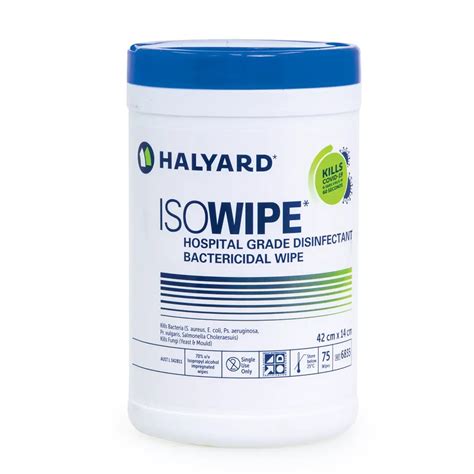 Halyard Isowipe Hospital Grade Disinfectant Wipes 70 Isopropyl