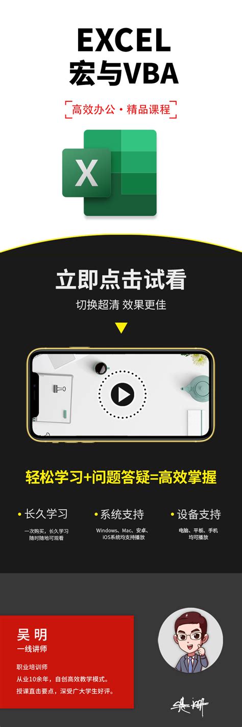 宏录制与vba编程【共103课时】excel课程 51cto学堂