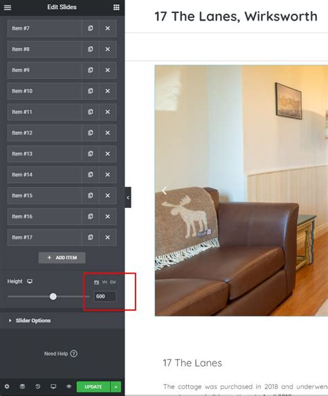 How To Change The Height Of The Slider Widget Boostly Support