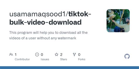 GitHub Usamamaqsood1 Tiktok Bulk Video Download This Program Will Help You To Download All