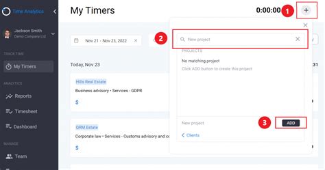 How To Add A New Project Task Manually Time Analytics