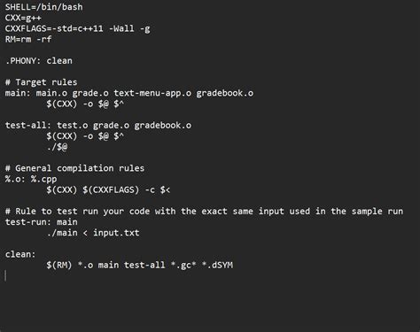 solved shell bin bash cxx g cxxflags std c 11 wall g