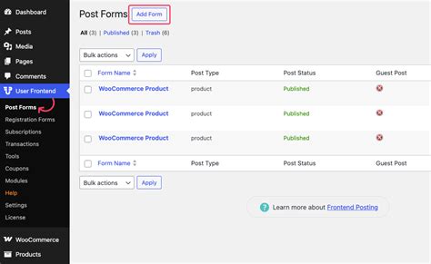 how to use wpuf as a woocommerce frontend product editor wedevs