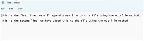 Append Content To A File Using Powershell