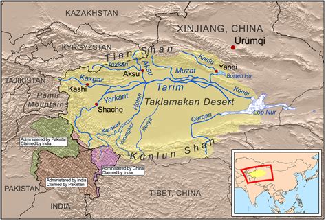 Location Takla Makan Desert