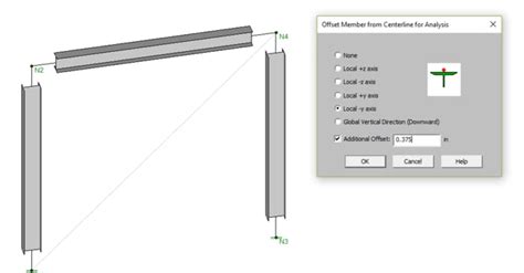 Risa How Do I Create Offset Connections In Risa 3d Risa How Do I Create Offset Connections In Risa 3d