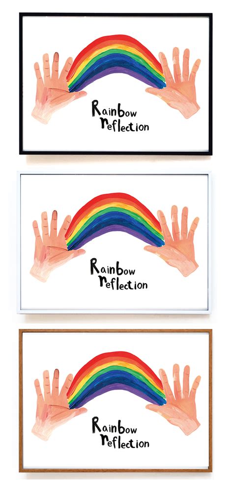 무지개 반사 아트 포스터 Rainbow Reflection size A 그레이쥬스 Grayjuice