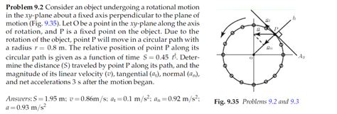 Solved Problem Consider An Object Undergoing A Chegg