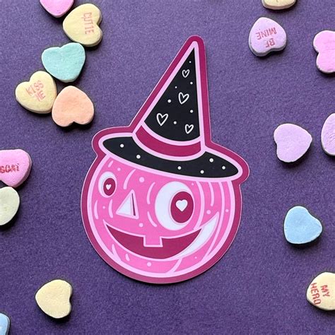 Val O Ween Pumpkin Sticker Ash Evans